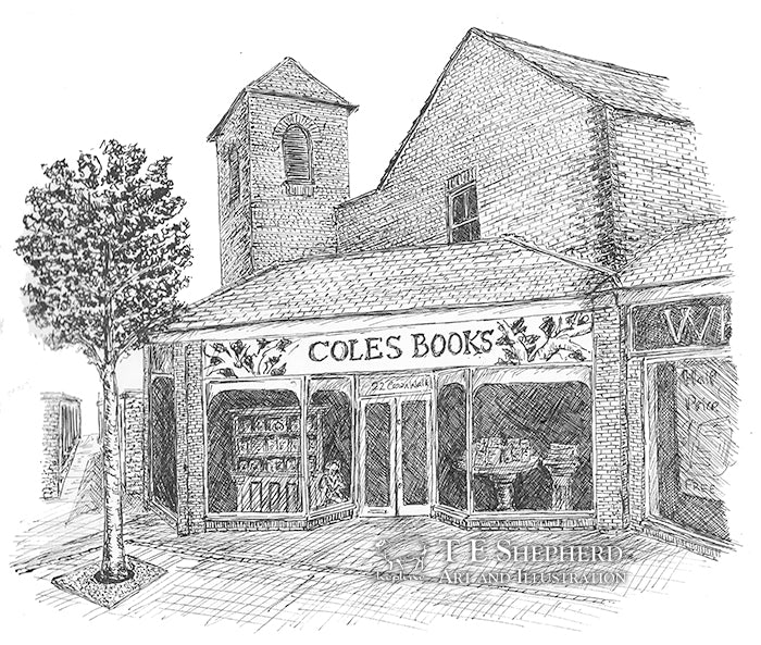 Coles Books, Bicester, Oxfordshire – T E Shepherd Art & Illustration